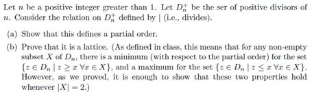 let n be a positive integer greater than 1 let dn