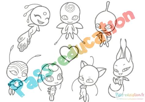 Coloriage gratuit Miraculous PDF à imprimer