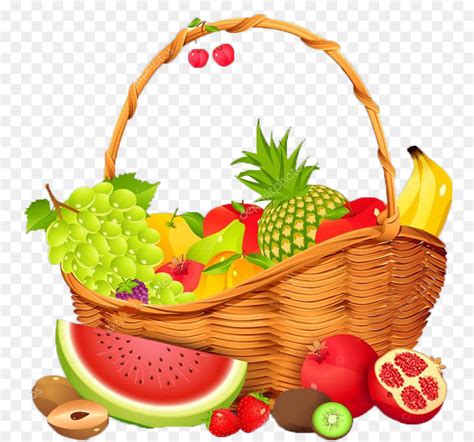 Canasta De Frutas Dibujo