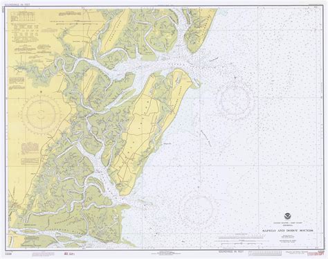 Sapelo Sound And Doboy Sound Georgia Map 1979 Nautical Chart Etsy