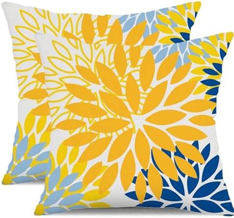 Amazon Pyonic Set Of 2 Outdoor Waterproof Throw Pillow Covers