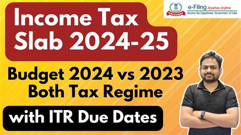 Income Tax Slab 2024 25 Tax Slab Rate For AY 2024 25 New Income Tax
