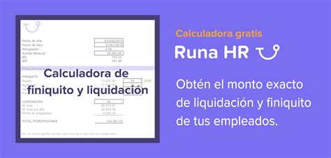 Runa Hr C Lculo De N Mina Finiquito O Liquidaci N