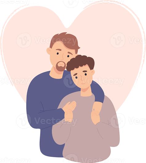Gay Couple In Love And Heart 18107533 Png