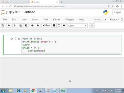 Sum Of Digits Program In Python YouTube