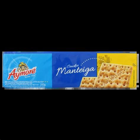 Biscoito Cracker Manteiga Aymoré Pacote 200g Panelão Supermercados