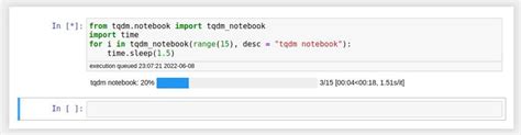 how to create a python terminal progress bar using tqdm