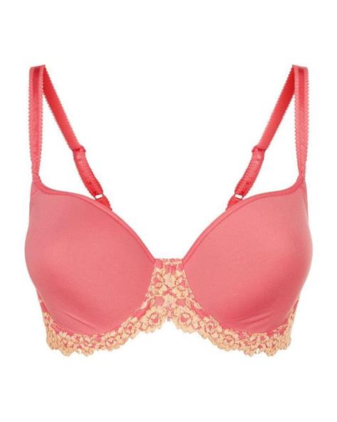 Wacoal Embrace Lace Contour Bra In Pink Lyst