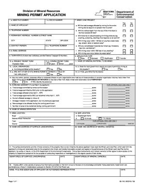 Fillable Online Www1 Dec State Ny MINE FILE NUMBER Fax Email Print
