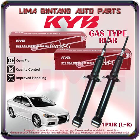 1Pair Proton Inspira Rear Shock Absorber Gas KAYABA KYB Shopee
