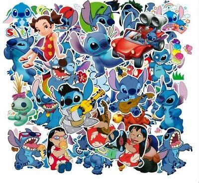 New Lilo And Stitch Themed Set Of Assorted Stickers Decal Set Ebay