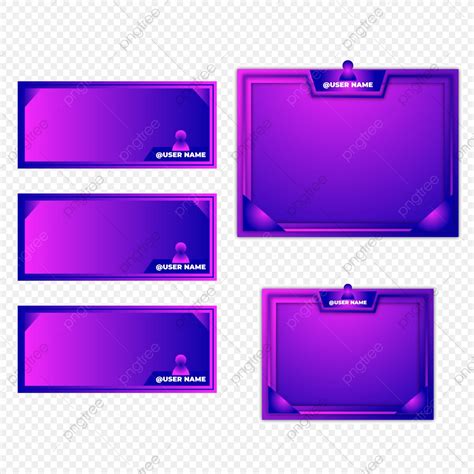 Twitch Stream Panels Vector Hd PNG Images Twitch Stream Panels Pack