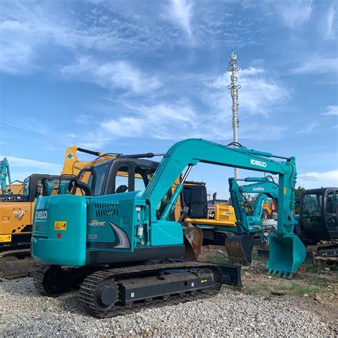 7 Ton Small Sized Secondhand Kobelco Sk75 Hydraulic Excavator Kobelco