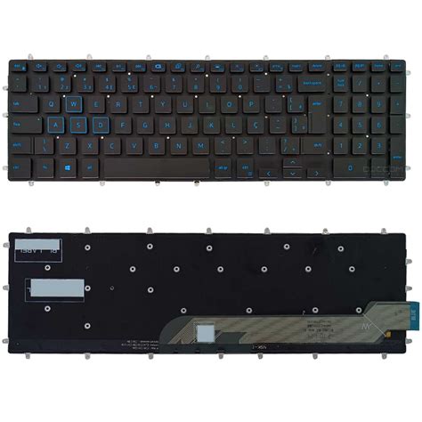 Teclado Para Dell Inspiron 15 5570 P75f001 P75f Led Azul