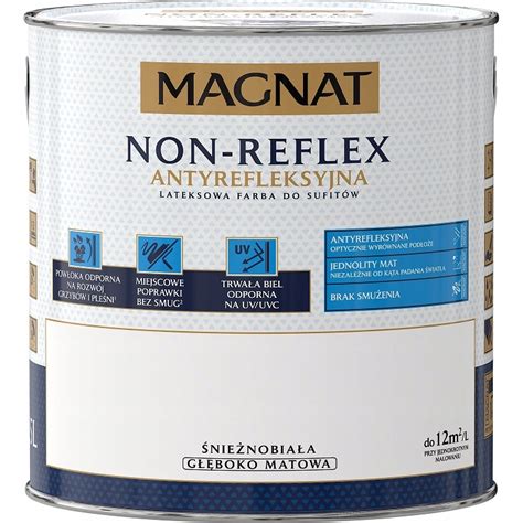 MAGNAT NON REFLEX FARBA ANTYREFLEKSYJNA BIAŁA 2 5L q1301025000000100