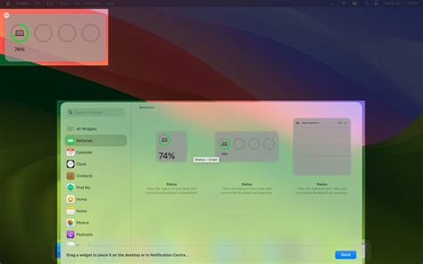 Como usar widgets de área de trabalho no macOS Sonoma BR Atsit