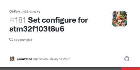 Set Configure For Stm32f103t8u6 Issue 181 ObKo Stm32 Cmake GitHub