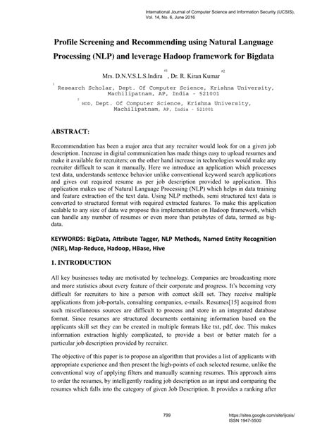 pdf profile screening and recommending using natural language processing nlp and leverage