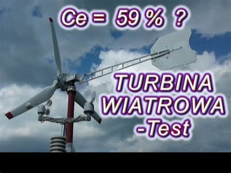 TURBINA WIATROWA 59 sprawność Ce współczynnik efektywności