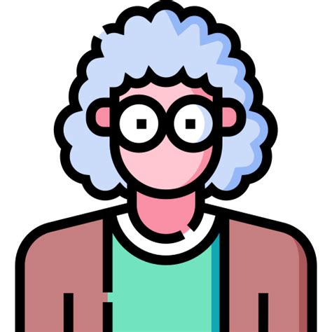 Grandmother Detailed Straight Lineal Color Icon