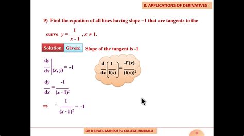 application of derivatives lecture 08 youtube