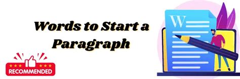 Hook Your Reader Powerful Words To Start Paragraphs