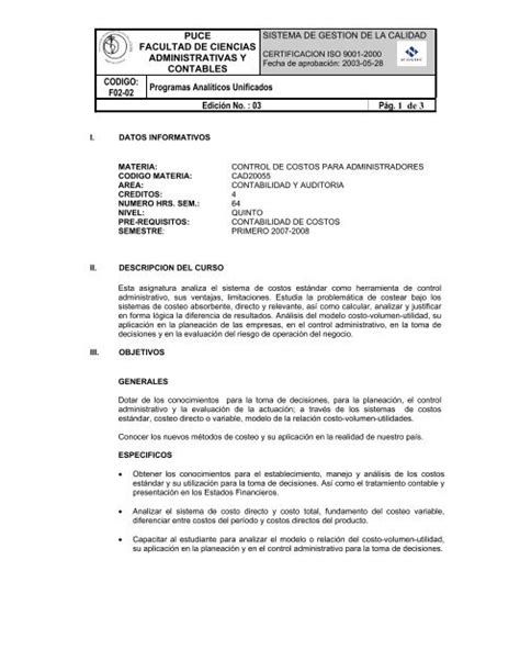 Total 60 Imagen Modelo De Planeacion Y Control De Costos Abzlocal Mx