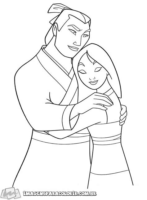 Mulan Imagens Para Colorir