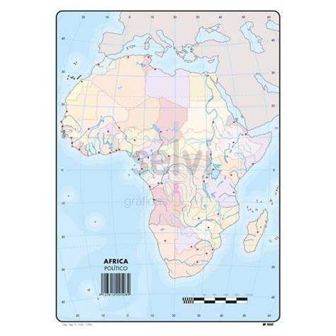 SELVI MAPA MUDO POLÍTICO DE AFRICA A4 50U