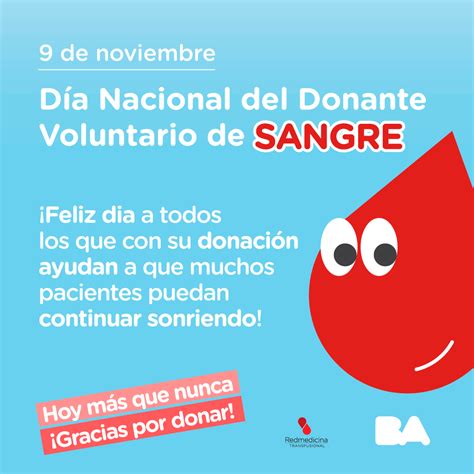 D A Nacional Del Donante De Sangre Hoy M S Que Nunca Gracias Por Donar