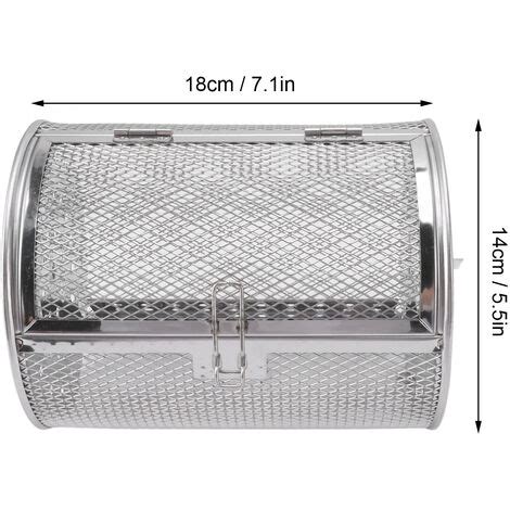 EJ Life Cage De Gril En Acier Inoxydable Panier De Gril Roulant Maille