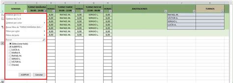 Plantilla Para Turnos Rotativos En Pasos Control Laboral