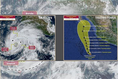 Tormenta Tropical Norma trayectoria qué estados afectará y cuándo