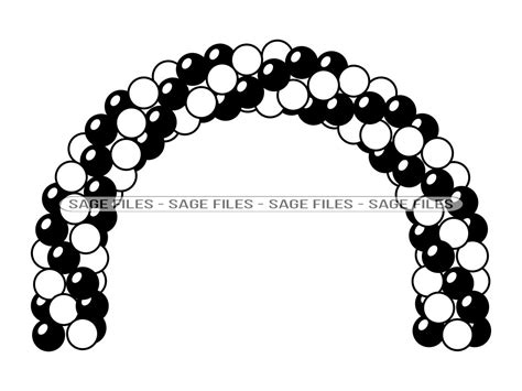 Balloon Arch SVG Balloons Svg Party Svg Birthday Svg Clipart Files