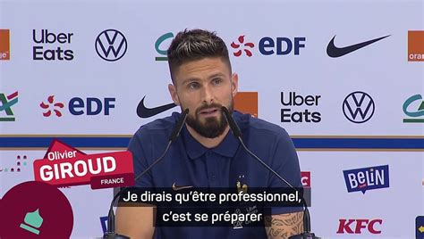 Equipe de France Olivier Giroud remplaçant Il faudra se tenir prêt