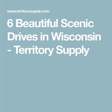 10 Beautiful Scenic Drives In Wisconsin To Take This Year Scenic