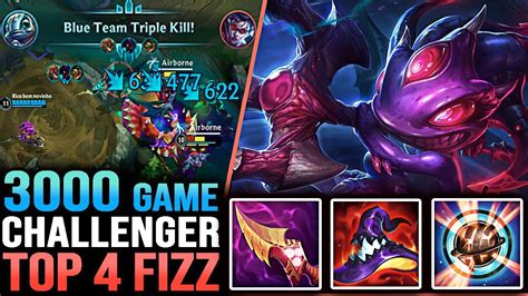 WILD RIFT FIZZ TOP 4 FIZZ GAMEPLAY 3000 GAME FIZZ CHALLENGER