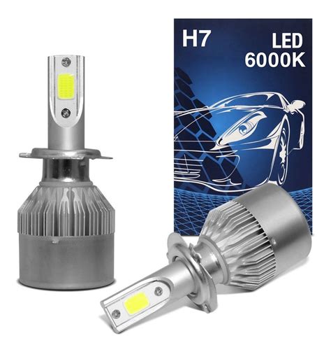 Kit Super Led H7 6000k 12v E 24v 4600lm Efeito Xenon Parcelamento Sem