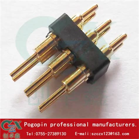 Pogo Pin Connector 6pin Spring Contact Pogo Pin 6pin Double Row 2 0 13