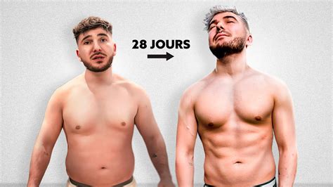 MA TRANSFORMATION PHYSIQUE INCROYABLE EN 28 JOURS YouTube