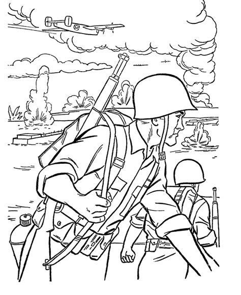 Dibujo Para Colorear Soldado De La Primera Guerra Mundial Dibujos Para
