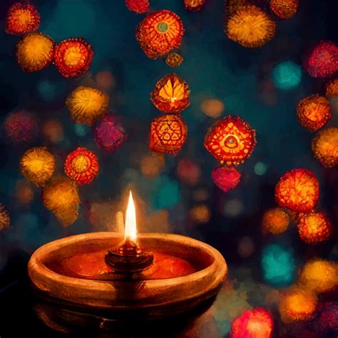 Premium Photo Happy Diwali Indian Festival Background With Candles