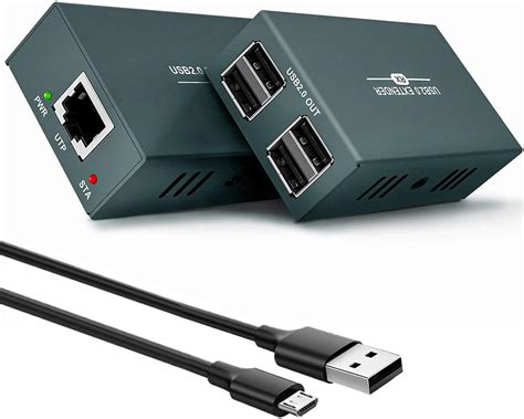 GREATHTEK USB2 0 Extender Over Ethernet RJ45 4 USB 2 0 Transmisión de
