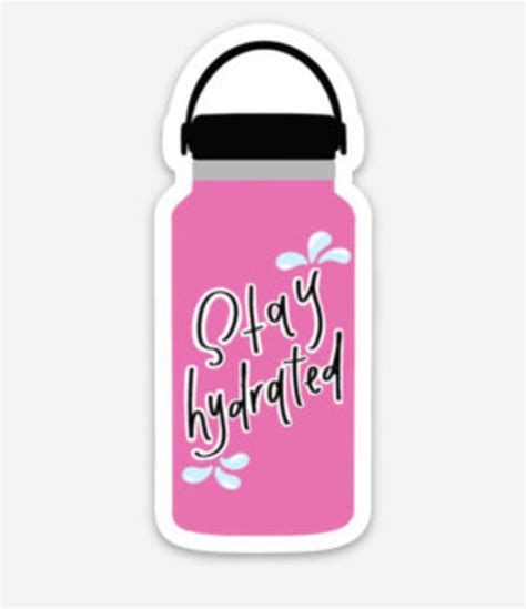 Stay Hydrated Water Bottle Sticker Etsy