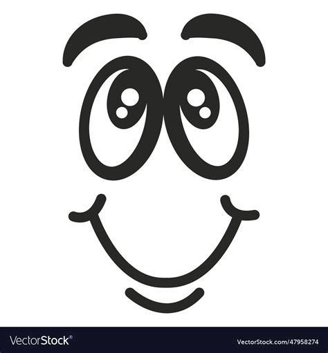 Blushing Emoticon Face Royalty Free Vector Image
