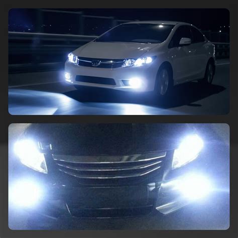 TaffLED Lampu Depan Mobil Headlamp LED COB H4 Cool White 2 PCS C6
