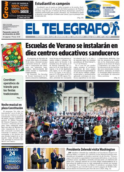 Edición 22 12 2022 Diario El Telégrafo