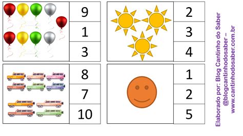 JOGO EDUCATIVO ATIVIDADE NUMERAIS PARA A EDUCAÇÃO INFANTIL
