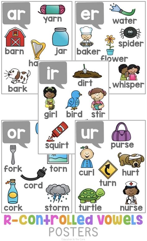 R Controlled Vowels Word List Pdf