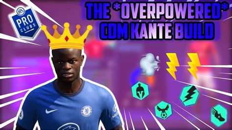 FIFA 21 OP META CDM KANTE BUILD ON PRO CLUBS Traits Tips YouTube